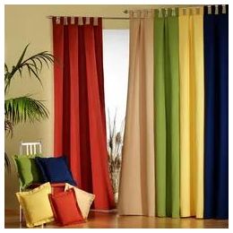 Weckbrodt-Gardinen Vorhang WECKBRODT "Sento" Gr. 2, rot (bordeaux), B:125cm H:230cm, Baumwolle, Polyester, Gardinen, Baumwolle, blickdicht, matte Struktur, unifarben, Gardine, Store