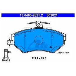 ATE Bremsensatz-Vorn und hinten SG00000DRG Bremsensatz, Scheibenbremse vorne rechts links bel&uuml;ftet 256mm f&uuml;r SKODA SEAT VAG 1HM698151A 1J0698451B 1J06
