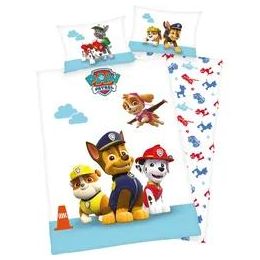 Herding Babybettw&auml;sche PAW PATROL "Paw Patrol", bunt, B/L: 100cm x 135cm, 1 Stk., 1 Stk., Flanell, B/L: 60cm x 40cm, Flanell, Obermaterial: 100% Baumwolle, Bettw&auml;sche, mit tollem "Paw Patrol" Motiv