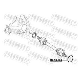 FEBEST Sensorring, ABS RABS-204 hinten rechts links f&uuml;r MERCEDES-BENZ A2303570182 A230357018264 230357018264