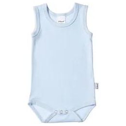 Body Liliput, Jungen, Gr. 74/80, EURO-Gr&ouml;&szlig;en, blau (hellblau), 100% Baumwolle, unifarben, kurz, Rundhals, Bodys Body, mit Druckkn&ouml;pfen im Schritt