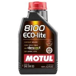 Motul 8100 ECO-LITE 5W-30 [1L] 108212 Motor&ouml;l f&uuml;r OPEL CADILLAC ASTON MARTIN JEEP TOYOTA LEXUS NISSAN CHEVROLET INFINITI FIAT SUBARU CHRYSLER DODGE LA