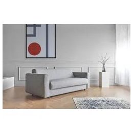 3-Sitzer INNOVATION LIVING TM "Killian hochwertige Dauerschlaffunktion, Design und extra Komfort", grau, B:197cm H:75cm T:101cm, Sofas, innenliegende Federkernmatratze; Schlafh&ouml;he 55cm