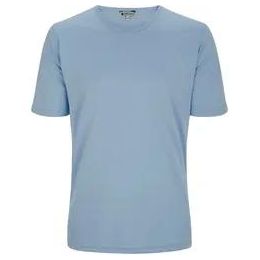 T-Shirt Ahorn Sportswear, Damen, Gr. 56, blau, 100% Polyester, bestickt, normal, Rundhals, Shirts T-Shirt, mit Rundhalsausschnitt