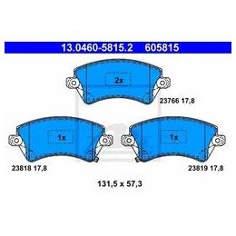 ATE Bremsensatz-Vorn und hinten SG00000DK9 Bremsensatz, Scheibenbremse vorne rechts links bel&uuml;ftet 255mm f&uuml;r TOYOTA 04466-02070 43512-13030 04466-0216