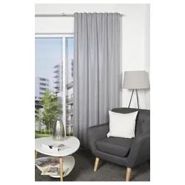 Gardine Home Wohnideen "OXFORD", grau, B:135cm H:225cm, Voile, Obermaterial: 100% Polyester, Gardinen, Gardine, blickdicht