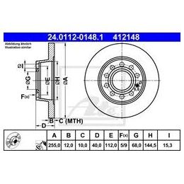 ATE Bremsensatz-Vorderachse SG00000CTN Bremsensatz, Scheibenbremse vorne hinten rechts links bel&uuml;ftet 280mm f&uuml;r SKODA SEAT VAG 8E0615601D 1J0698451C 8