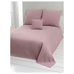 Heine Tagesdecke Gr. 3, lila (mauve), B:240cm L:210cm, 100% Baumwolle, Tagesdecken