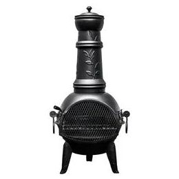 Grillkamin Buschbeck "Leaf 136", schwarz, B:48cm H:136cm T:48cm, Grills, BxTxH: 48x48x136 cm
