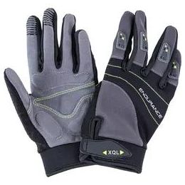 Fahrradhandschuhe Endurance "Gamal", Gr. XS, schwarz (schwarz, grau), 70% Polyester, 10% Nylon, 10% Elasthan, 10% Polyurethan, mehrfarbig, Handschuhe, mit atmungsaktivem Funktionsstretch