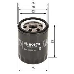 Bosch &Ouml;lfilter F 026 407 027 75mm f&uuml;r MITSUBISHI MERCEDES-BENZ SMART 6391840101 MN960320 A6391840101