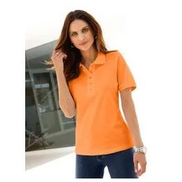 Poloshirt Casual Looks "Poloshirt", Damen, Gr. 36, orange (mandarine), 100% Baumwolle, unifarben, ohne Ausschnitt, Shirts, Topseller