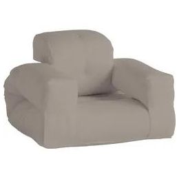 Gartensessel KARUP DESIGN "HIPPO Chair outTM, Loungesessel in Schlafplatz verwandelbar", beige, B:100cm H:75cm T:90cm, Sessel, Outdoor geeignet, Schmutz- und Wasserabweisend, Made in Europe