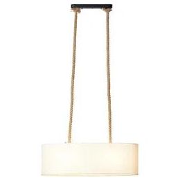 Brilliant Pendelleuchte "Sailor", beige (natur, wei&szlig;), 2, H: 120cm, 1 Stk., Leuchten, H&auml;ngelampe, 2-flammig natur/wei&szlig;, Pendelleuchte