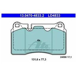 ATE Bremsensatz-Vorn und hinten SG00000D7P Bremsensatz, Scheibenbremse vorne rechts links bel&uuml;ftet 330mm f&uuml;r SEAT PORSCHE VAG 8J0698151H 8J0698151K 8J
