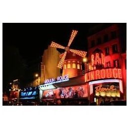 Fototapete papermoon "MOULIN ROUGE-KABARETT PARIS NACHTCLUB VARIETE' MUSICAL", bunt, B:3m L:2,23m, Vlies, Tapeten