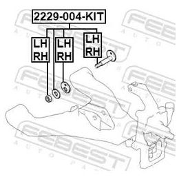 FEBEST Sturzkorrekturschraube 2229-004-KIT f&uuml;r HYUNDAI 54220-3E500 54220-3E600