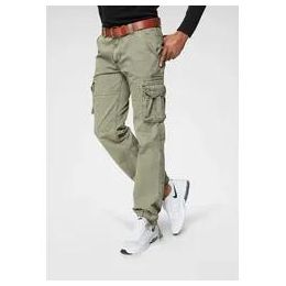 Cargohose Alpha Industries "Jet Pant", Damen, Gr. 30, N-Gr, gr&uuml;n (light olive), Web, Obermaterial: 100% Baumwolle, unifarben, normal lang, Hosen Cargohose, mit seitlichen Cargotaschen und Kordelzug am Beinabschluss