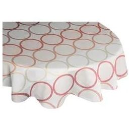 Tischdecke WIRTH "ZIRBELLO" Gr. 1, orange (terrakotta), B:130cm L:190cm, Baumwolle, Polyester, Tischdecken, Tischdecke