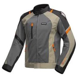 Nerf Motorradjacke NERVE "Latitude" Gr. XL, grau (wei&szlig;, schwarz), Jacken, Herren, XL, Obermaterial: 100% Polyester. Miedereinsatz: 100% Polyester, Sommerjacke, mit Bel&uuml;ftungssystem AirVentSystemTM, allergikergeeignet