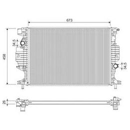 Valeo K&uuml;hler, Motork&uuml;hlung 701295 f&uuml;r FORD USA (CHANGAN) DG938005CC 5184274 DG938005CD