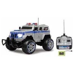RC-Monstertruck Jamara "Polizei Panzerwagen", blau (blau, silberfarben), Fernlenkfahrzeuge, KinderB:39cm H:21cm T:23cm, Kunststoff, B:39cm H:21cm T:23cm