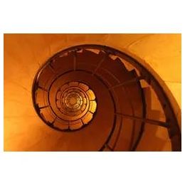Fototapete papermoon "Wendeltreppe", bunt, B:3m L:2,23m, Vlies, Tapeten