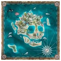 Vliestapete Komar "Digitaldruck Vlies - Skull Island - Gr&ouml;&szlig;e 250 x 250 cm", bunt, B:250m L:250m, Vlies, Tapeten, Kinderzimmer