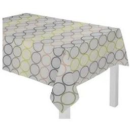 Tischdecke WIRTH "ZIRBELLO" Gr. 5, gr&uuml;n, B:130cm L:220cm, Baumwolle, Polyester, Tischdecken, Tischdecke
