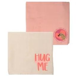Spucktuch Liliput "Hug Me", Baby, bunt (mehrfarbig), 70% Bambus-Viskose, 30% Baumwolle, Schnuffelt&uuml;cher, mit s&uuml;&szlig;em Motiv