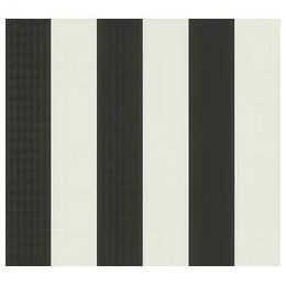 Vliestapete ARCHITECTS PAPER "Stripes", schwarz (schwarz wei&szlig;), B:0,53m L:10,05m, Vinyl, Vlies, Tapeten, Streifentapete Tapete Designer Karl Lagerfeld Tapeten Wohnzimmer Flur