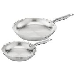 Pfannen-Set Tefal "Virtuoso, hochwertiger Premium-Edelstahl, unversiegelt", silber (edelstahlfarben), &Oslash;:28cm, Pfannen, f&uuml;r alle Herdarten geeignet, backofengeeignet bis zu 250C