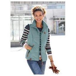 Steppweste Casual Looks, Damen, Gr. 54, gr&uuml;n (jade), 100% Polyester, unifarben, Westen Steppweste