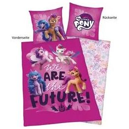Herding Kinderbettw&auml;sche MY LITTLE PONY "My little pony", bunt, B/L: 135cm x 200cm, 1 Stk., 1 Stk., Renforc&eacute;, B/L: 80cm x 80cm, Renforc&eacute;, Obermaterial: 100% Baumwolle, Bettw&auml;sche, mit tollem My little pony Motiv
