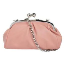 Umh&auml;ngetasche Samantha Look, Damen, Gr. B/H/T: 16cm x 13cm x 5cm onesize, rosa, Leder, leicht gl&auml;nzend, unifarben, Taschen Umh&auml;ngetasche, echt Leder, Made in Italy