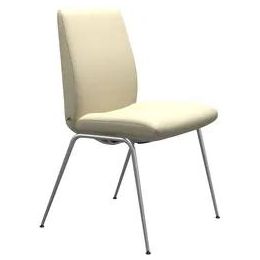 Polsterstuhl stressless "Laurel", beige (vanilla paloma, chrom gl&auml;nzend), B:57cm H:92cm T:59cm, Leder PALOMA: PALOMA ist ein durchgef&auml;rbtes Semianilin-M&ouml;belleder mit nat&uuml;rlicher Narbung., St&uuml;hle, Polsterstuhl, Low Back, Gr&ouml;&szlig;e L, mit Beinen aus Stahl in Chrom gl&auml;nzend