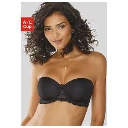 Schalen-BH Nuance, Damen, Gr. 80, Cup A, schwarz, Spitze, Obermaterial: 80% Polyamid, 20% Elasthan, BHs Schalen-BH, mit abnehmbaren Tr&auml;gern und Details aus Spitze, Dessous