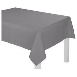 Tischdecke WIRTH "WIRTHNatur" Gr. 3, grau, B:130cm L:160cm, Baumwolle, Tischdecken, Tischdecke