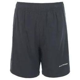 Shorts Endurance "GROSSETO", Jungen, Gr. 128, EURO-Gr&ouml;&szlig;en, schwarz, 86% Polyester, 14% Elasthan, unifarben, kurz, Hosen Shorts, mit eingen&auml;hter Tight