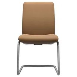 Polsterstuhl stressless "Laurel", braun (taupe paloma, schwarz matt), B:53cm H:92cm T:59cm, Leder PALOMA: PALOMA ist ein durchgef&auml;rbtes Semianilin-M&ouml;belleder mit nat&uuml;rlicher Narbung., St&uuml;hle, Polsterstuhl, Low Back, Gr&ouml;&szlig;e L, mit Beinen aus Stahl in Schwarz matt