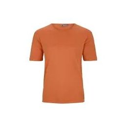 T-Shirt Ahorn Sportswear, Damen, Gr. 46, orange, 100% Polyester, bestickt, normal, Rundhals, Shirts T-Shirt, mit Rundhalsausschnitt