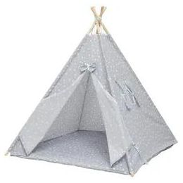 Spielzelt BABYGO "Little Tent", grau, Spielzelte, KinderB:115cm H:130cm T:115cm, Holz, Spielzelt, Made in Europe, B:115cm H:130cm T:115cm