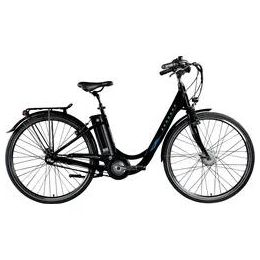 Z&uuml;ndapp E-Bike Z&Uuml;NDAPP "Green 2.7" Gr. 48, schwarz (schwarz, blau, schwarz), Elektrofahrr&auml;der, 48cm, 28 Zoll (71,12cm), Pedelec, Elektrofahrrad f&uuml;r Damen u. Herren