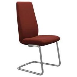 Polsterstuhl stressless "Laurel", rot (rot dinamica, schwarz matt), B:53cm H:105cm T:60cm, Microfaser DINAMICA (88% Polyester, 12% Polyurethan), St&uuml;hle, Polsterstuhl, High Back, Gr&ouml;&szlig;e L, mit Beinen aus Stahl in Schwarz matt