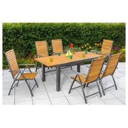 Garten-Essgruppe Merxx "Santorin", beige (natur), Sitzm&ouml;bel-Sets