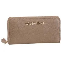 Geldb&ouml;rse Valentino BAGS "DIVINA", Damen, grau (taupe), Lederimitat, Kleinlederwaren, Geldbeutel Portemonnaie Damenb&ouml;rse