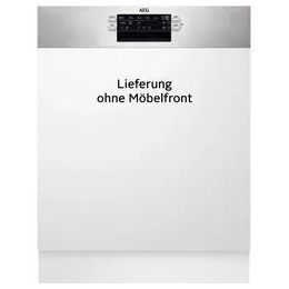 AEG teilintegrierbarer Geschirrsp&uuml;ler "FEE53628ZM", Energieeffizienz: D (A-G), silber (edelstahl), B:59,6cm H:81,8cm T:57,5cm, Geschirrsp&uuml;ler