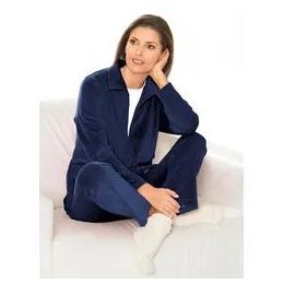 Hausanzug Comtessa, Damen, Gr. 20/21, blau (nachtblau), 80% Baumwolle, 20% Polyester, Homewear-Sets Hausanzug