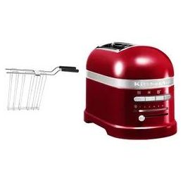 KitchenAid Toaster "Artisan 5KMT2204ECA Liebesapfel Rot", rot (liebesapfel rot), B:18cm H:22,5cm T:33cm, Toaster, mit Sandwichzange