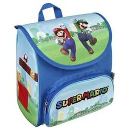 Vorschulranzen Scooli "Cutie, Super Mario", Kinder, Gr. B/H/T: 21cm x 23cm x 13cm, bunt (super mario), Polyester, Rucks&auml;cke